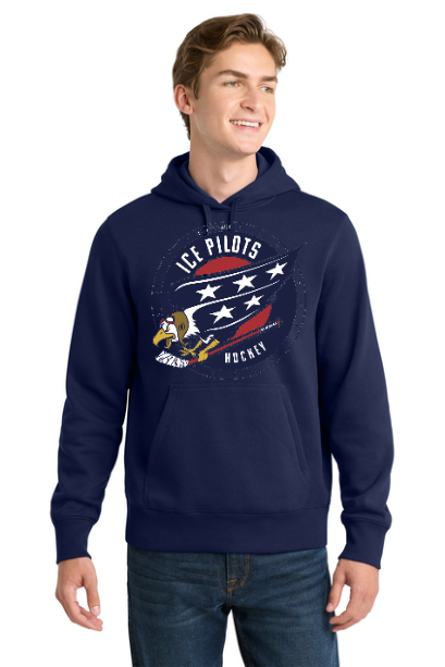 2025 Ice Pilots Team Store Performance Hoodie With Printed Logo – Lax-ID