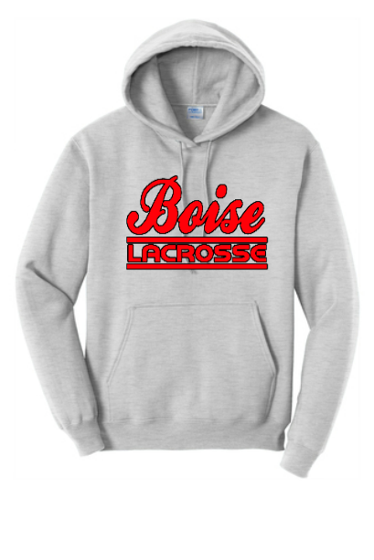 Boise High Lacrosse Hoodie With Front Logo (Online Colors) – Lax-ID